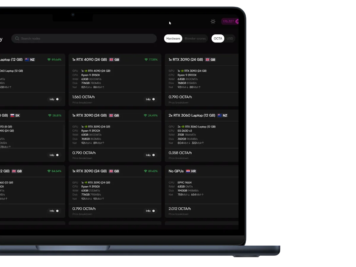 Rendering - OctaSpace