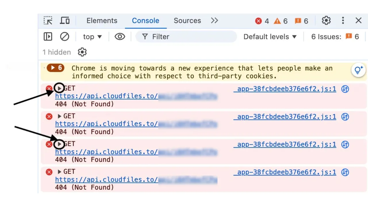 How to collect console logs using browser inspector - Web App