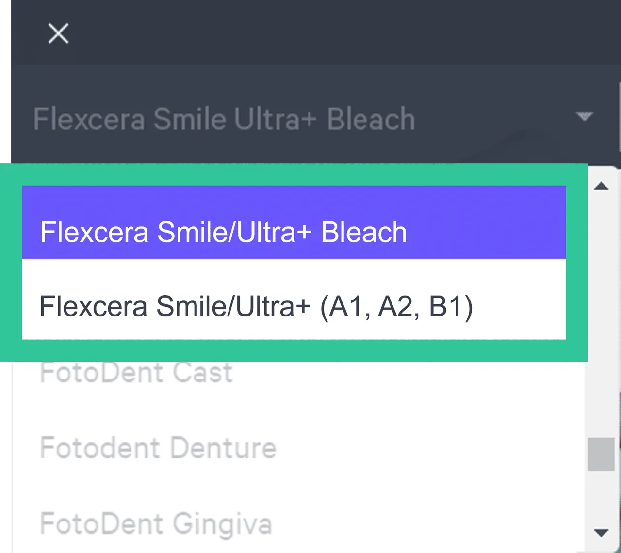 Desktop Health Flexcera Smile and Flexcera Smile Ultra+ - Materials