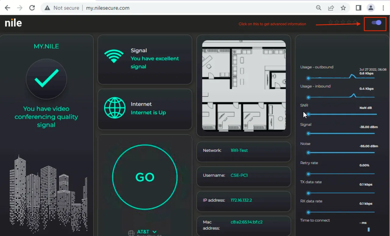How to access "my.nilesecure.com" - Nile