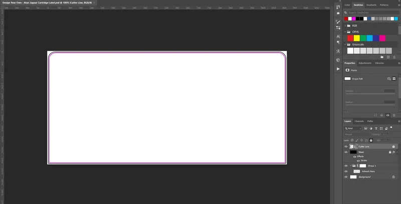 Atari Jaguar Cartridge (Sticker Template) - RetroSix Wiki