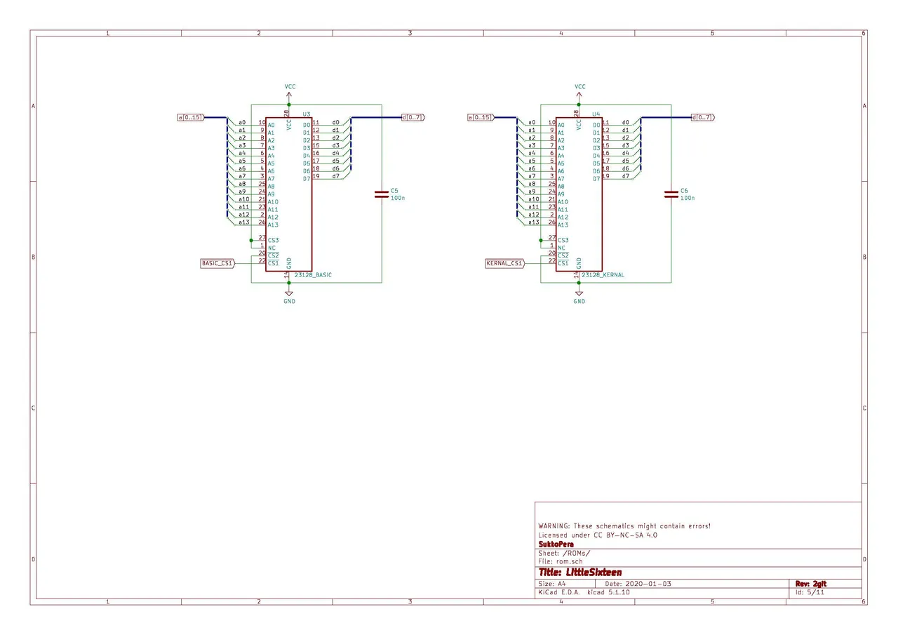 Schematics (Commodore 16) - RetroSix Wiki