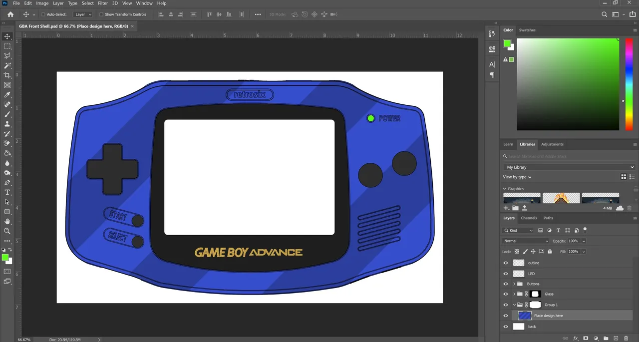 GBA Shell (Print Template) - RetroSix Wiki