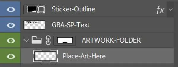 GBA SP Back Shell (Sticker Template) - RetroSix Wiki