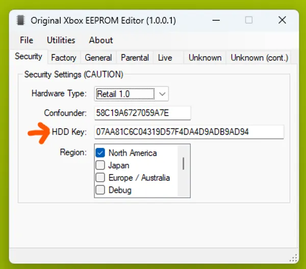 EEPROM Dump (Xbox Original) - RetroSix Wiki