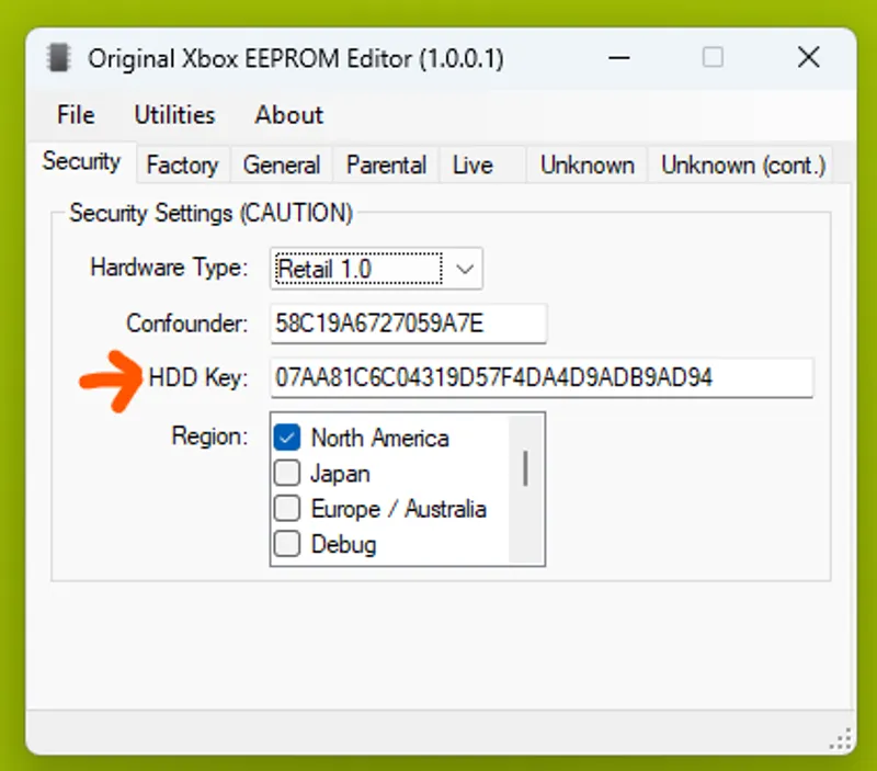 EEPROM Dump (Xbox Original) - RetroSix Wiki