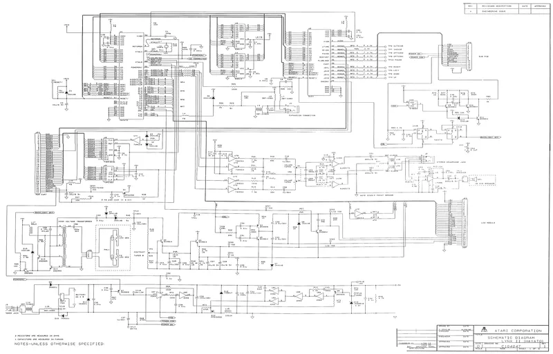 Schematics (Atari Lynx II) - RetroSix Wiki