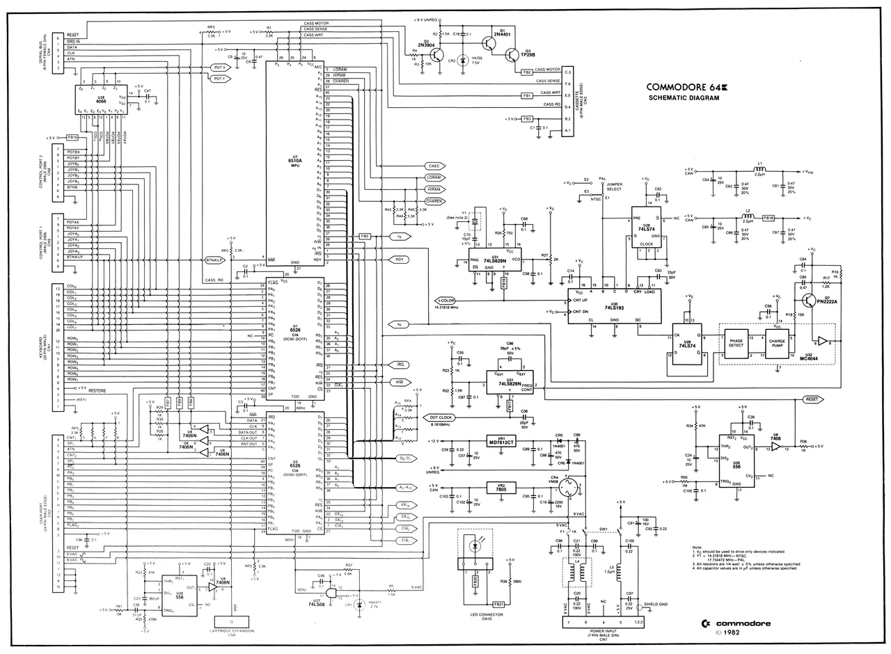 Schematics (Commodore 64) - RetroSix Wiki