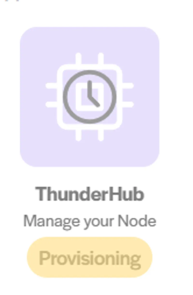 Thunderhub Guide - Voltage Documentation
