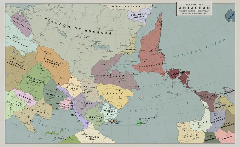 Map of Setheca 444 CE : imaginarymaps
