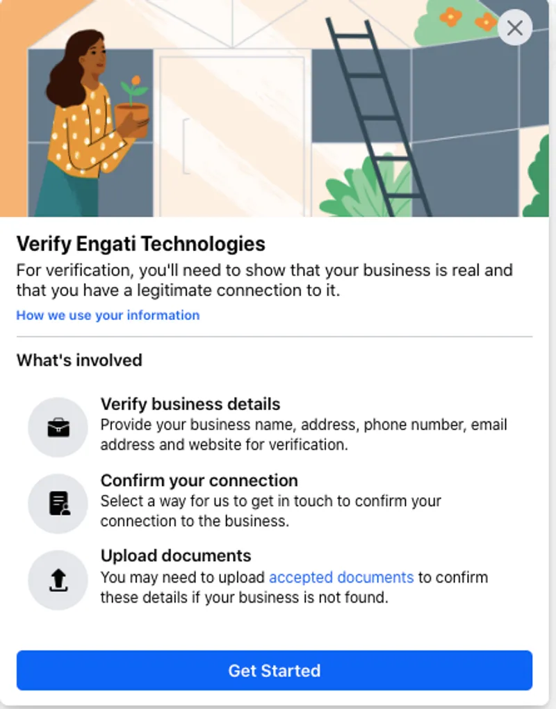 Steps for FBM Verification - Engati Product Docs