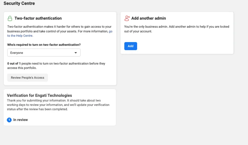Steps for FBM Verification - Engati Product Docs