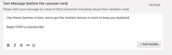 Carousel Message Templates - Engati Product Docs
