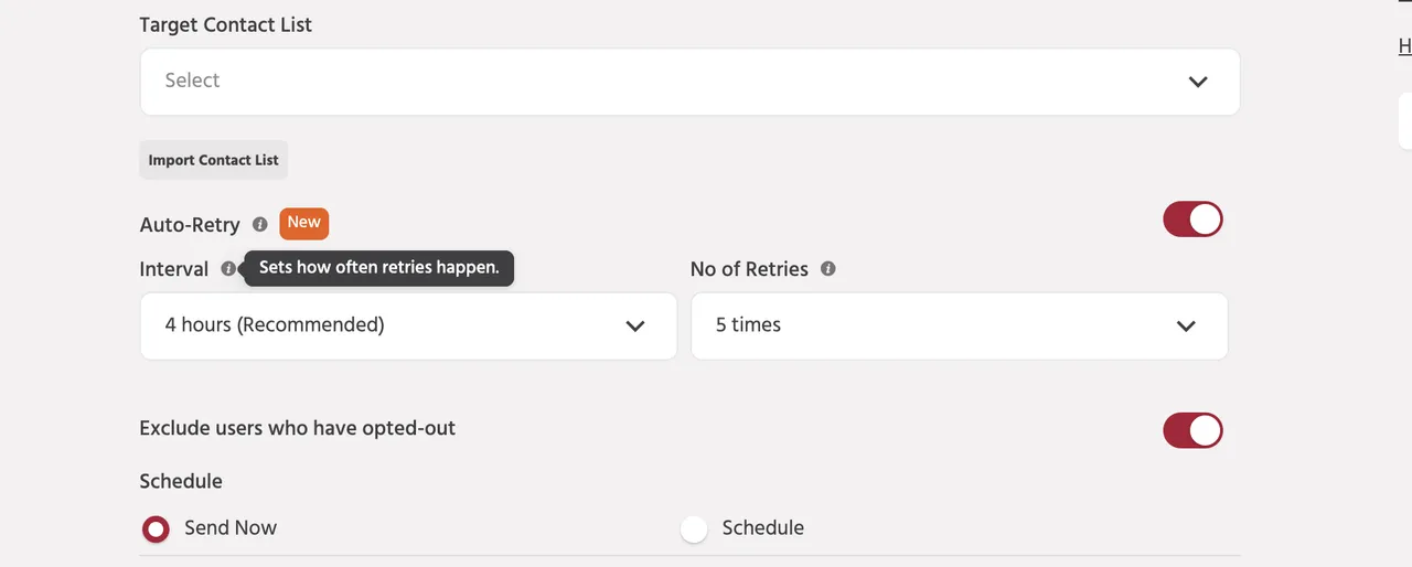 Broadcast Auto-Retry - Engati Product Docs