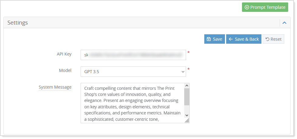 Setup OpenAI - Third- Party Integrations
