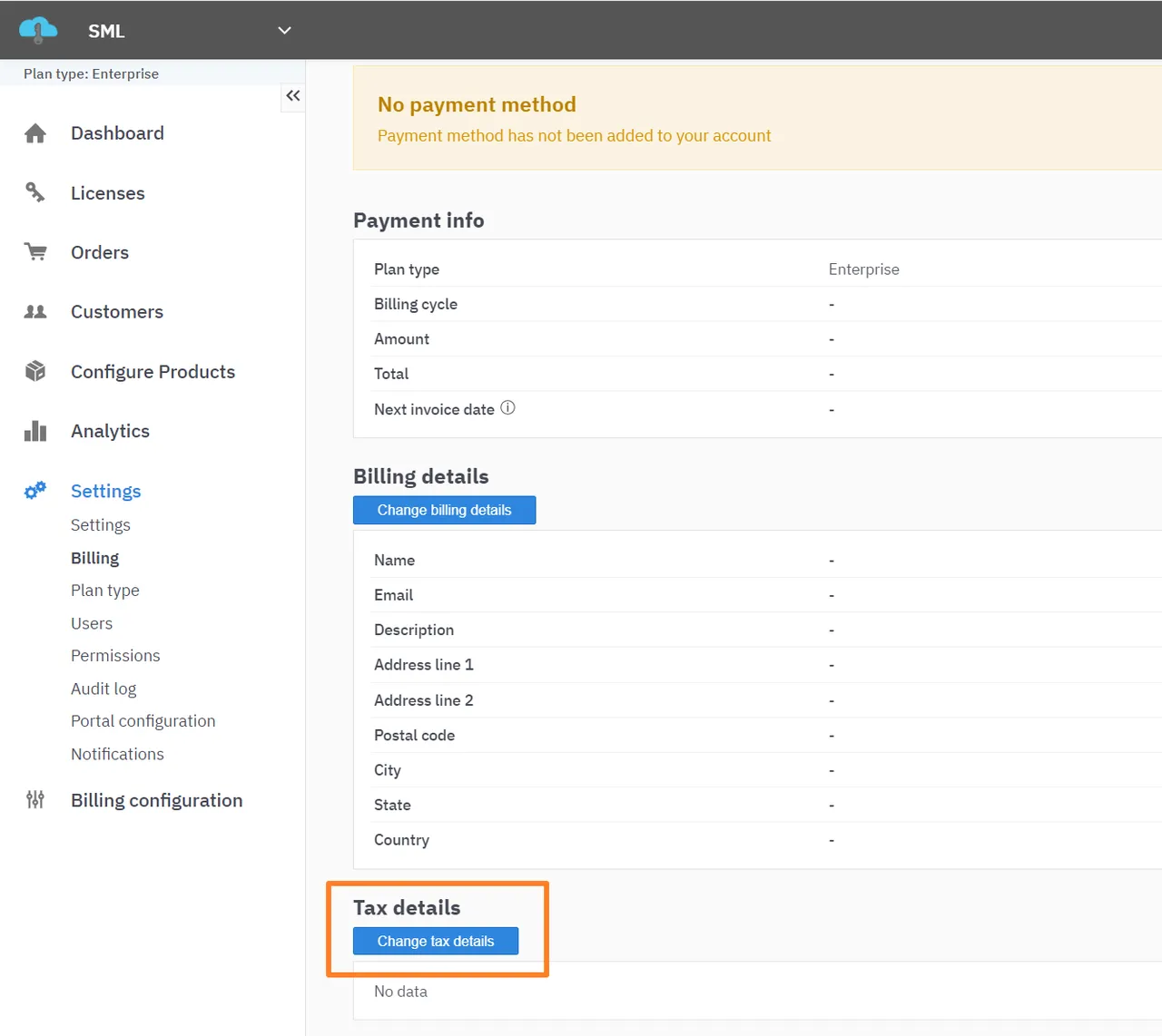 Billing - LicenseSpring Documentation
