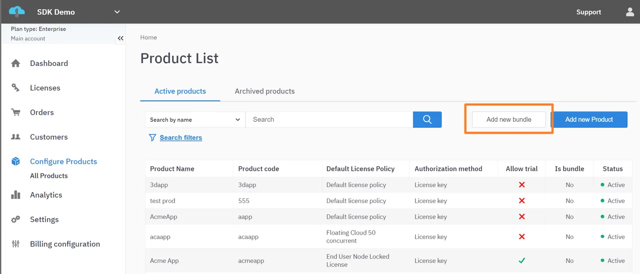 Product Bundles - LicenseSpring Documentation