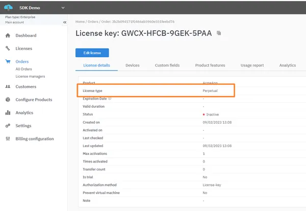 License Types - LicenseSpring Documentation