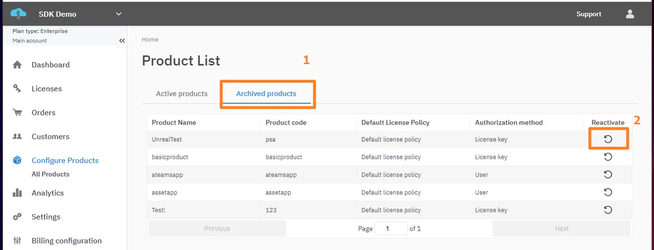 Product Configuration - LicenseSpring Documentation