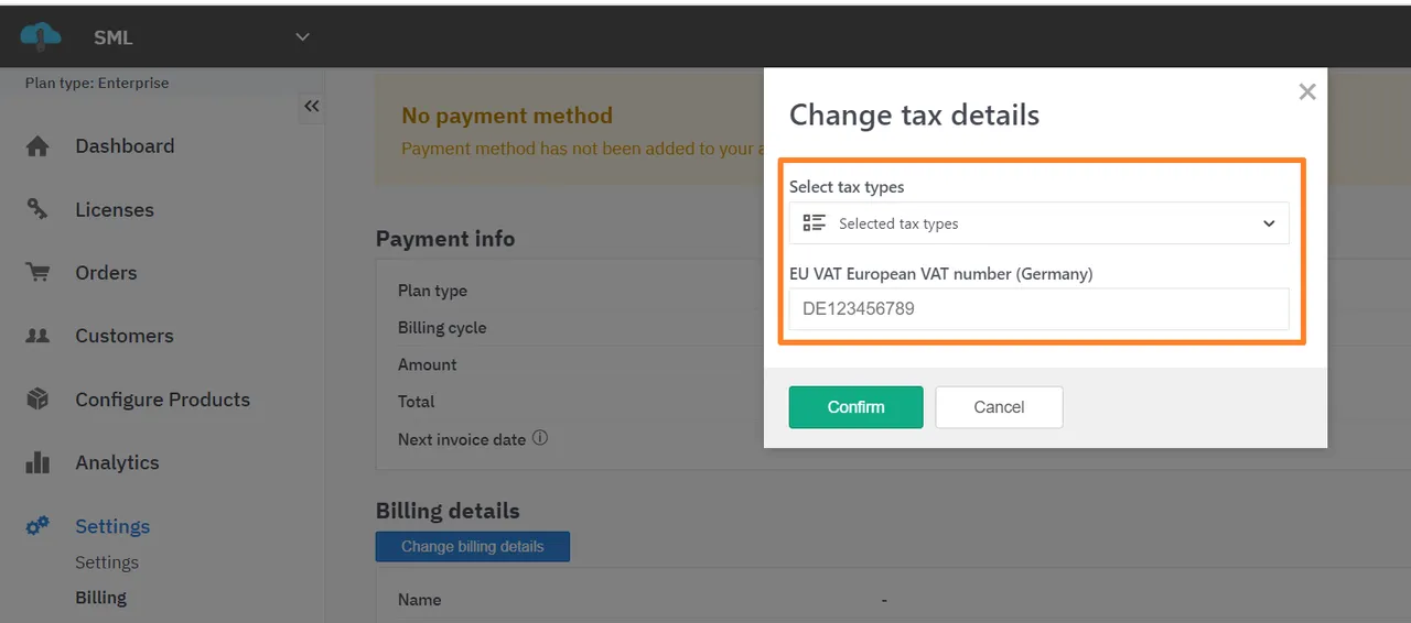 Billing - LicenseSpring Documentation