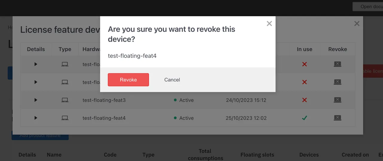 Floating Features - LicenseSpring Documentation