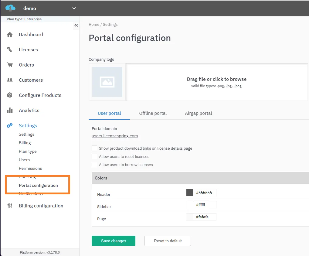 User-Portal - LicenseSpring Documentation
