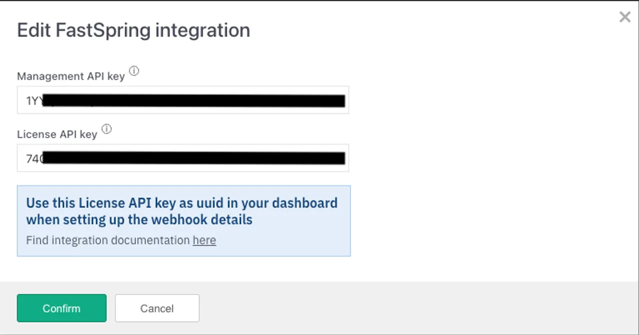 FastSpring Contextual Store - LicenseSpring Documentation