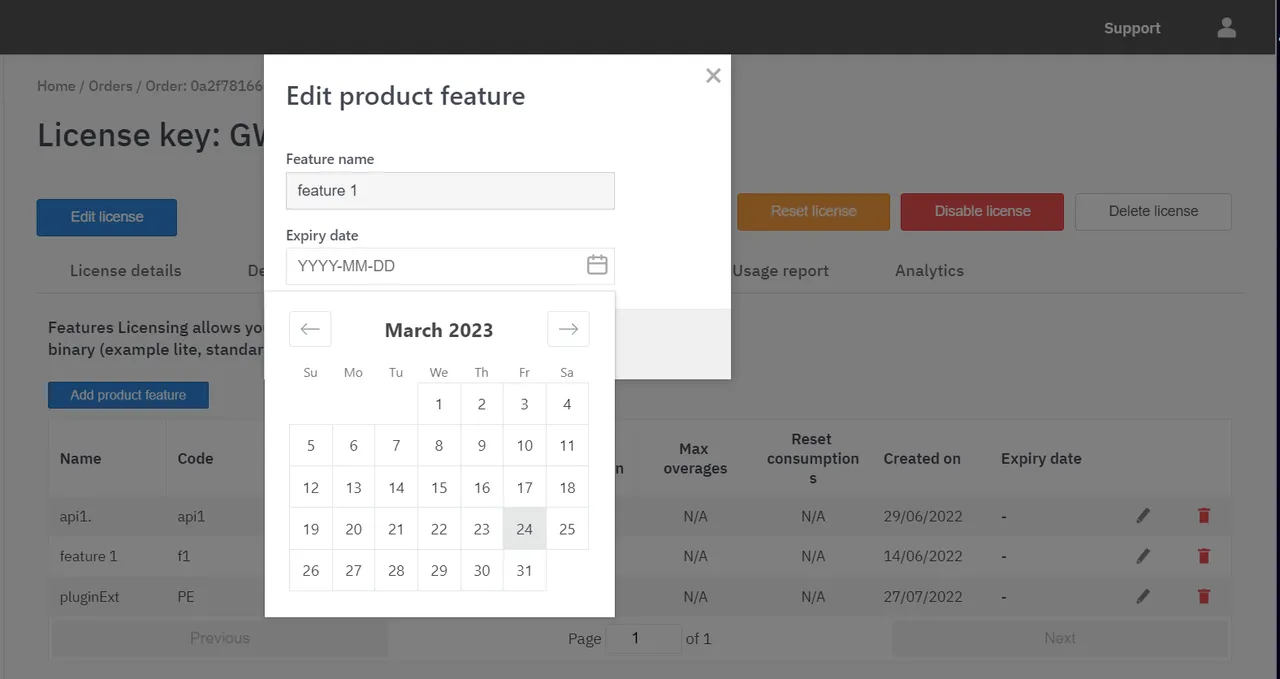 License Features - LicenseSpring Documentation