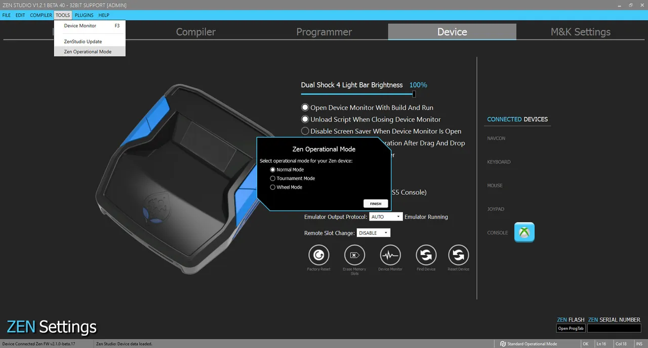 Zen Operational Mode - Cronus Zen Guide