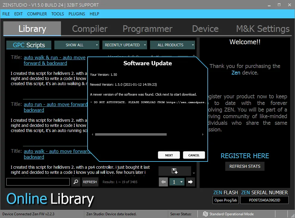 Zen Studio Errors - Cronus Zen Guide