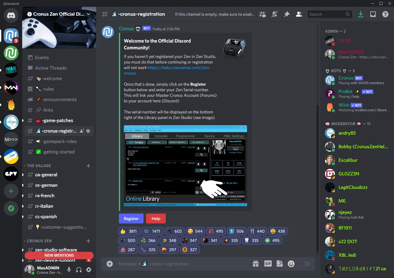 STEP 3: Register Your Zen - Cronus Zen Guide