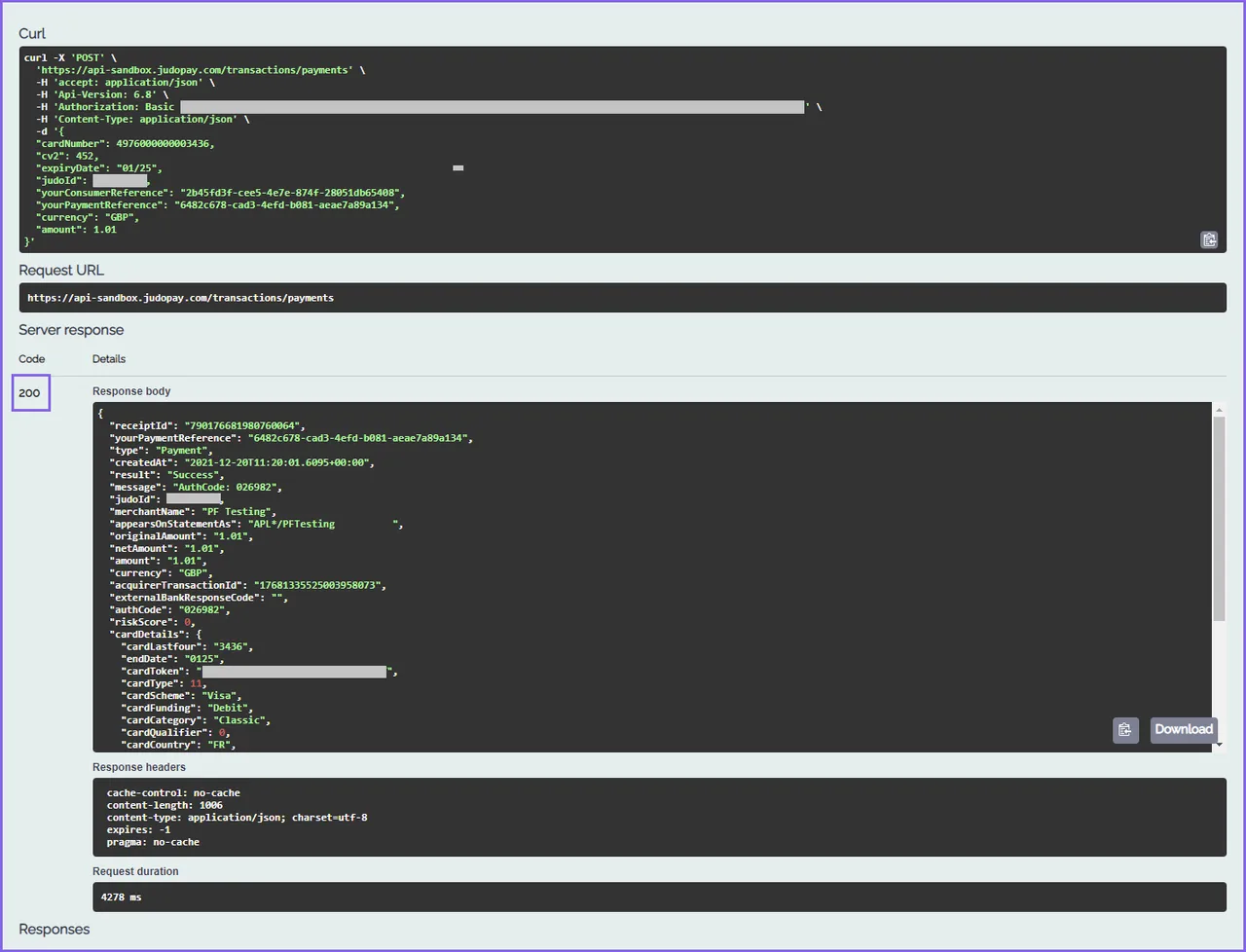 Judopay Documentation