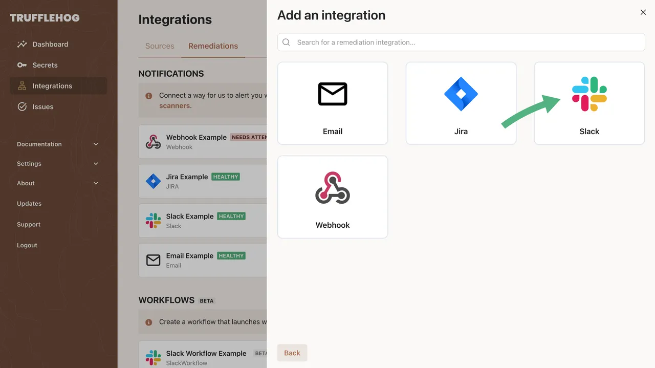 Configuring a scanner - TruffleHog Docs