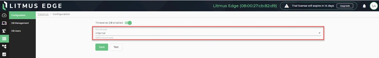 Configure the Timeseries DB | Litmus Automation Documentation - Litmus Technical Documentation