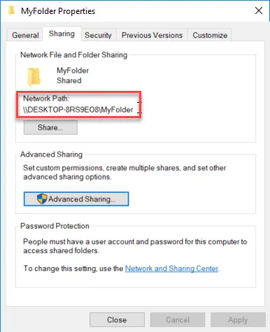 Configure Shared Folder Network Path | Litmus Automation Documentation ...