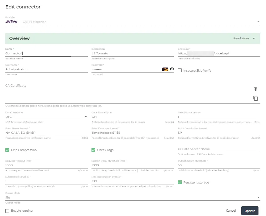 OSI PI Historian Integration Guide - Litmus Technical Documentation