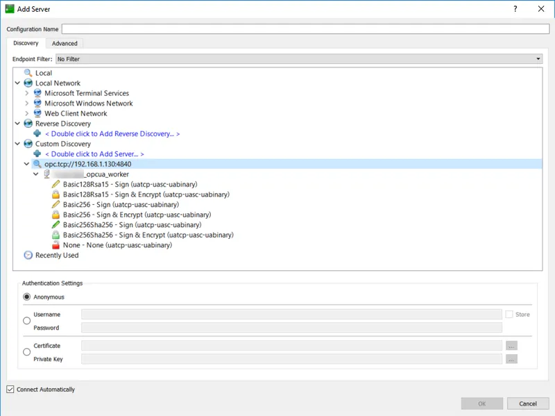 Add an OPC UA Client Connection | Litmus Automation Documentation - Litmus Technical Documentation