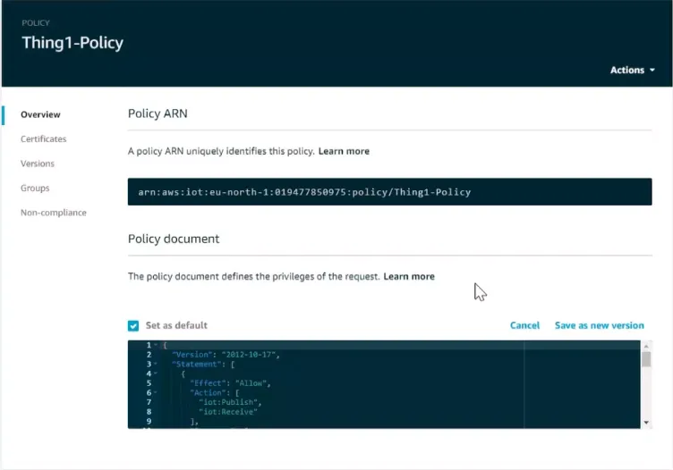 Amazon AWS IoT Core over SSL Integration Guide - Litmus Technical Documentation