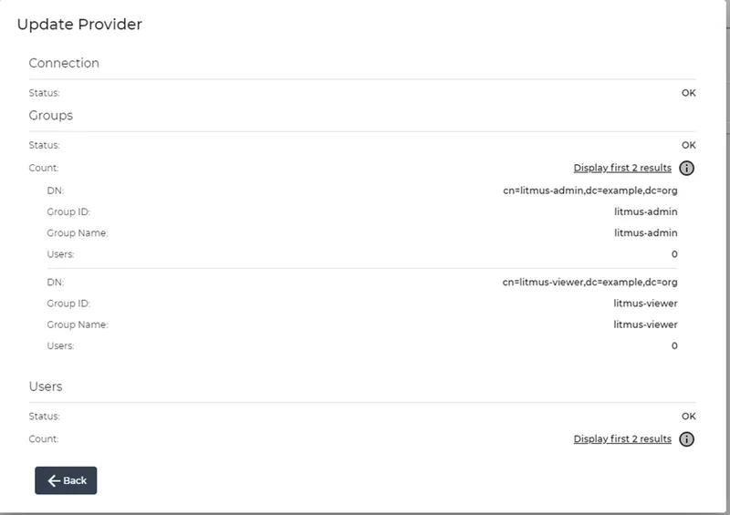 Set Up Ldap Using An Openldap Container Litmus Automation Documentation Litmus Technical