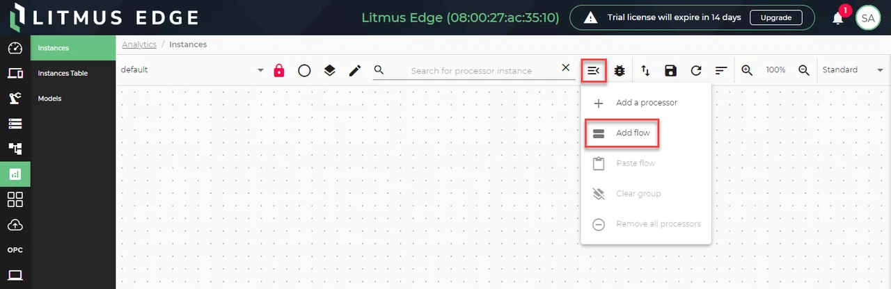 Create an Analytics Flow | Litmus Automation Documentation - Litmus Technical Documentation