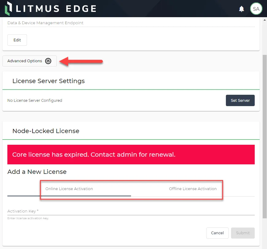 Access The Litmus Edge Web Ui Litmus Automation Documentation Litmus Technical Documentation