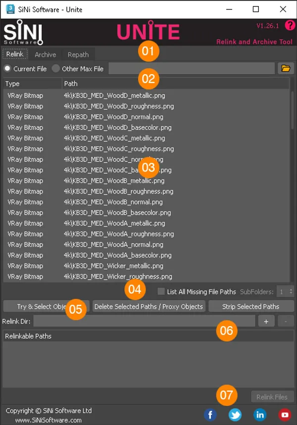 Unite (UI) - Relink - SiNi Help Documentation
