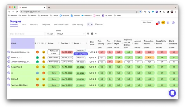 Client List - Keeper Docs