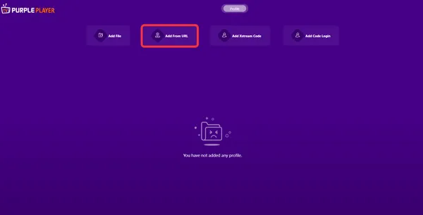 How to Login Adding URL (M3u) - Purple Smart TV