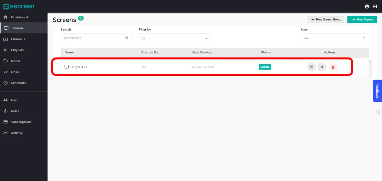 How to Add Your First Screen | Escreen