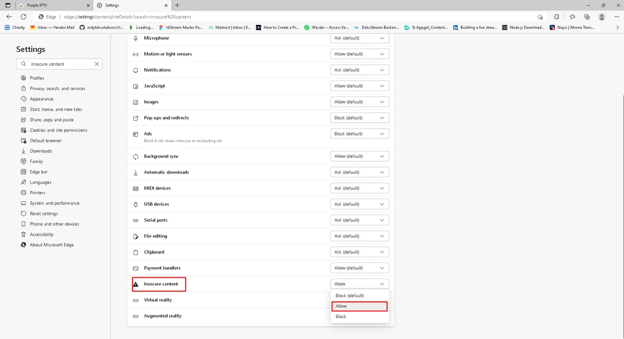 [Microsoft Edge] Fix Playing Video Content - Purple Smart TV