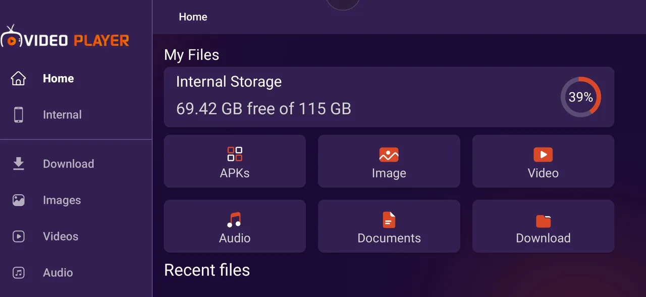 How to gain access to Downloads - Purple Smart TV