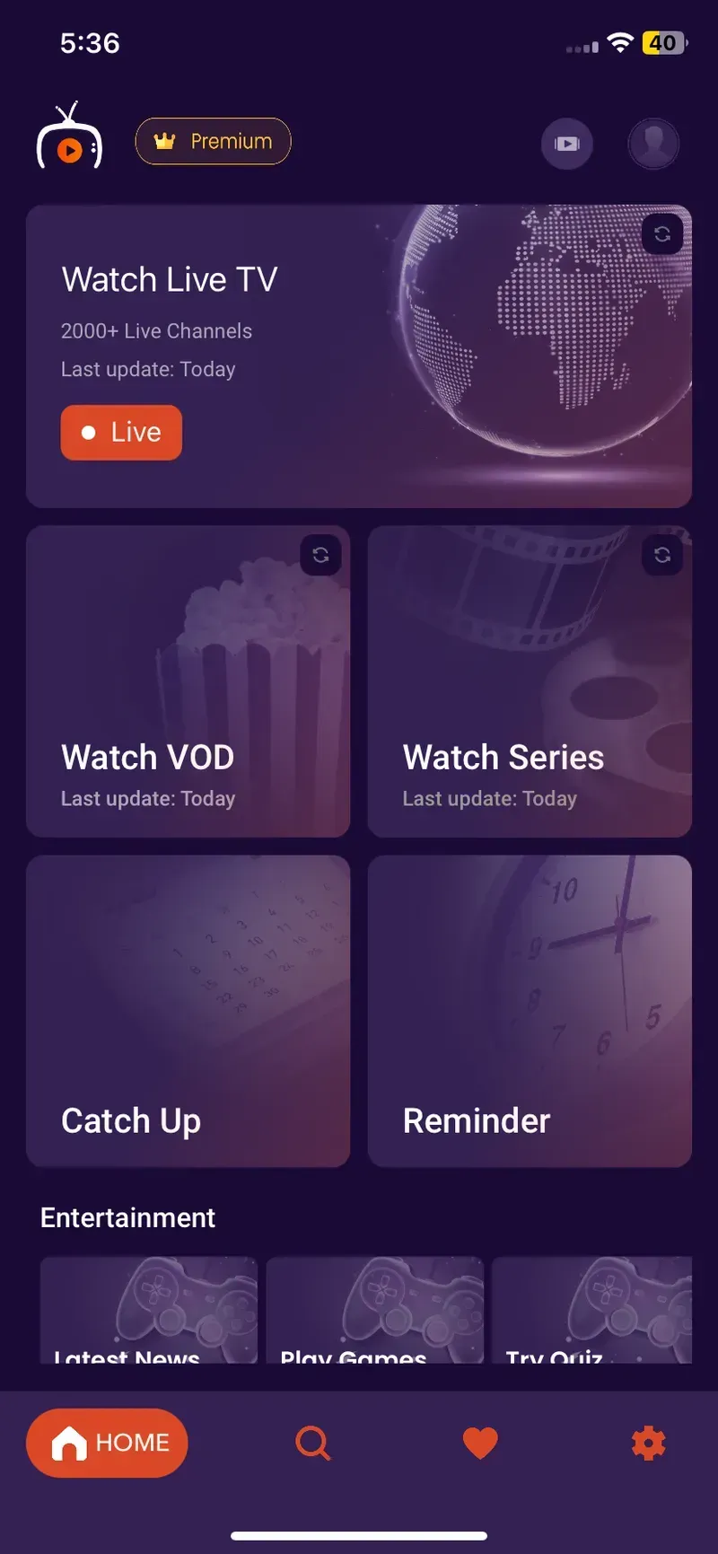 How To Play Live TV Channel - Purple Smart TV