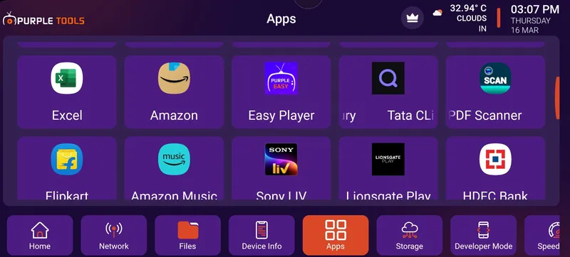 Apps - Purple Smart TV