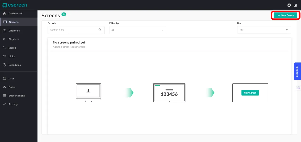 How to Add Your First Screen | Escreen